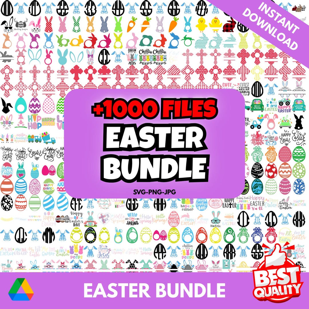Easter Bundle, Easter Bunny Peeps SVG, Easter Peeps Svg, Kids Easter ...