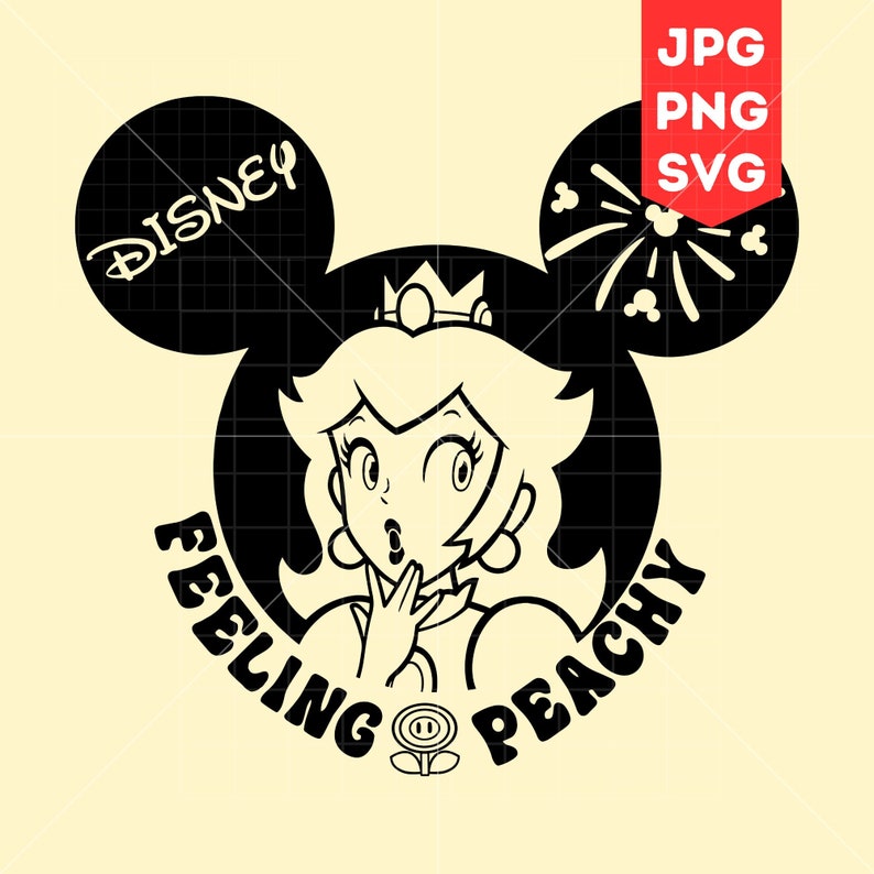 Princess Peach Svg, Mouse Princess Svg, Super Mario Svg , Cricut ...