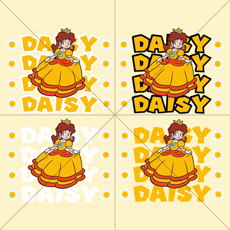 Princess Daisy Svg Png , Super Mario Princess Png , Super Mario Svg ...