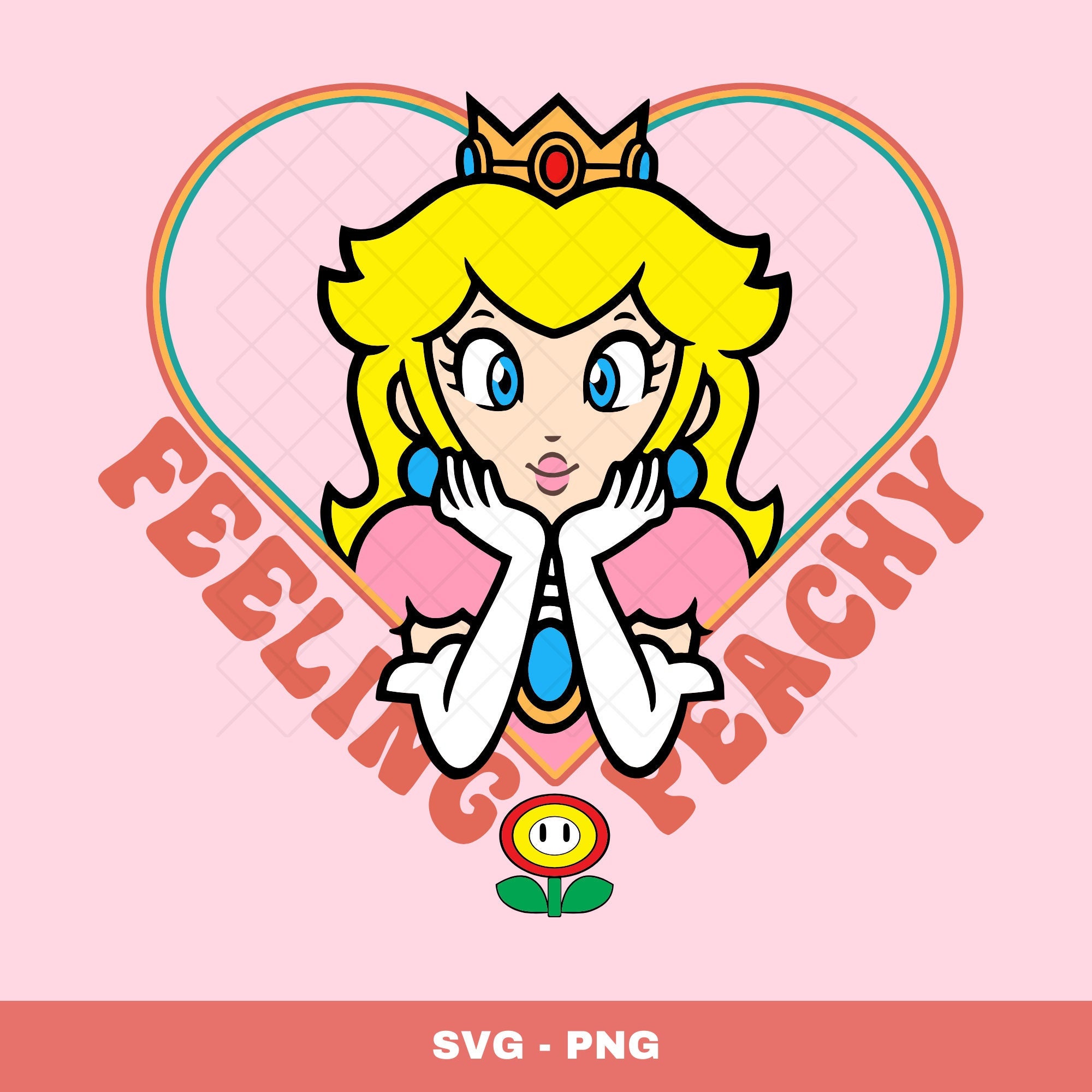 Princess Peach Svg, Princess Peach Png, Super Mario Svg , Super Mario ...