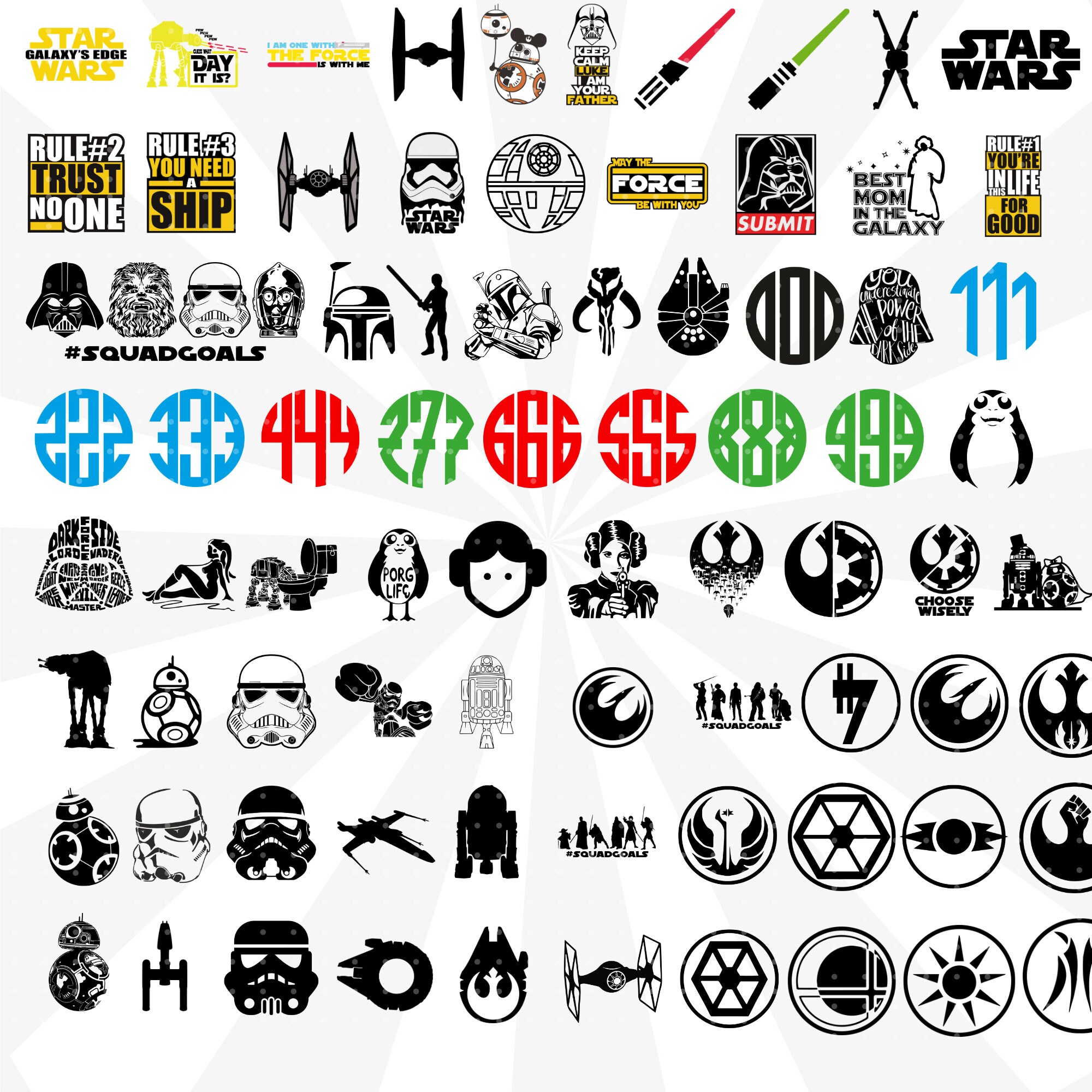 Star Wars SVG Bundle , Star Wars , Star Wars Svg , Darth Vader SVG ...