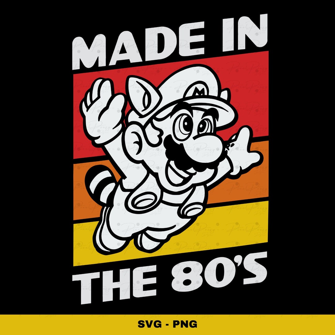 Super Mario SVG Bundle , Super Mario Font , Super Mario Bros Svg ...