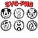 Mouse and Frineds SVG Bundle, Mouse Head, Minnie Head, Friends Svg ...