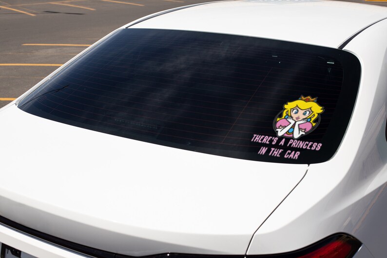 Princess Peach Car Sticker , Princess Peach Sticker , There's a ...