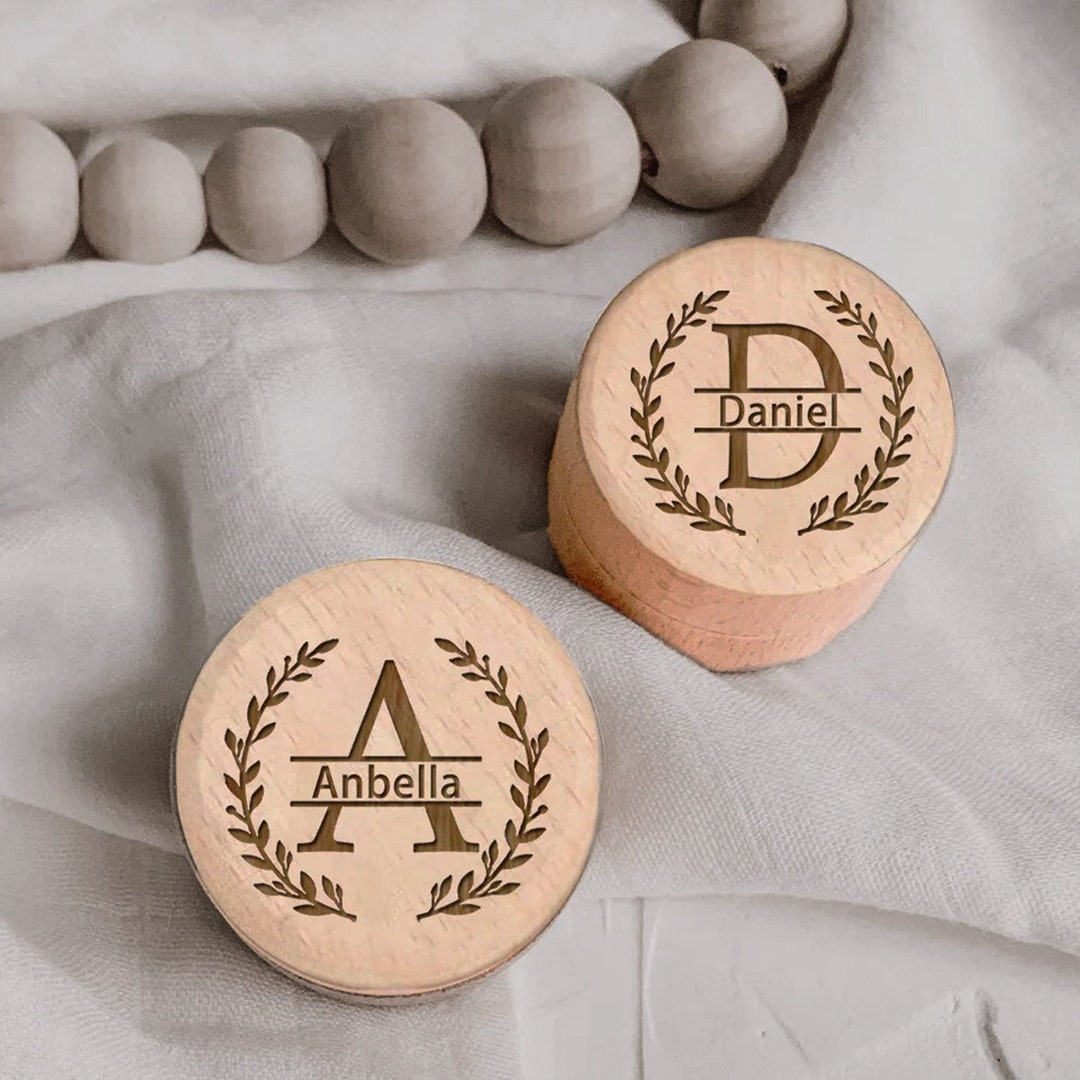 Personalised With Name Baby Tooth Box Custom Tooth Fairy Box Baby Tooth ...