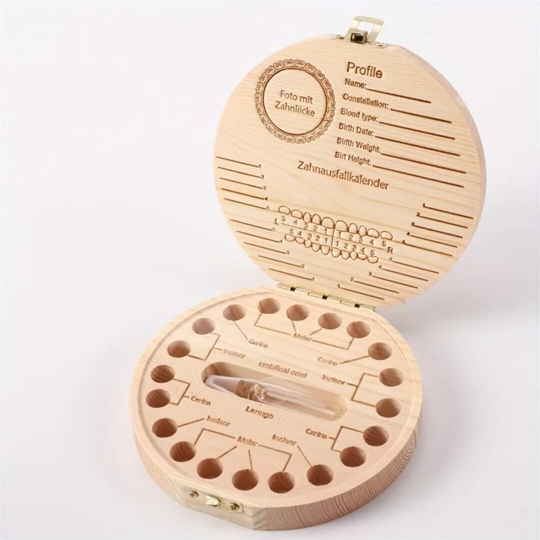 Baby Tooth Box Tooth Fairy Box Baby Tooth Keepsake Box Milk Tooth Box ...