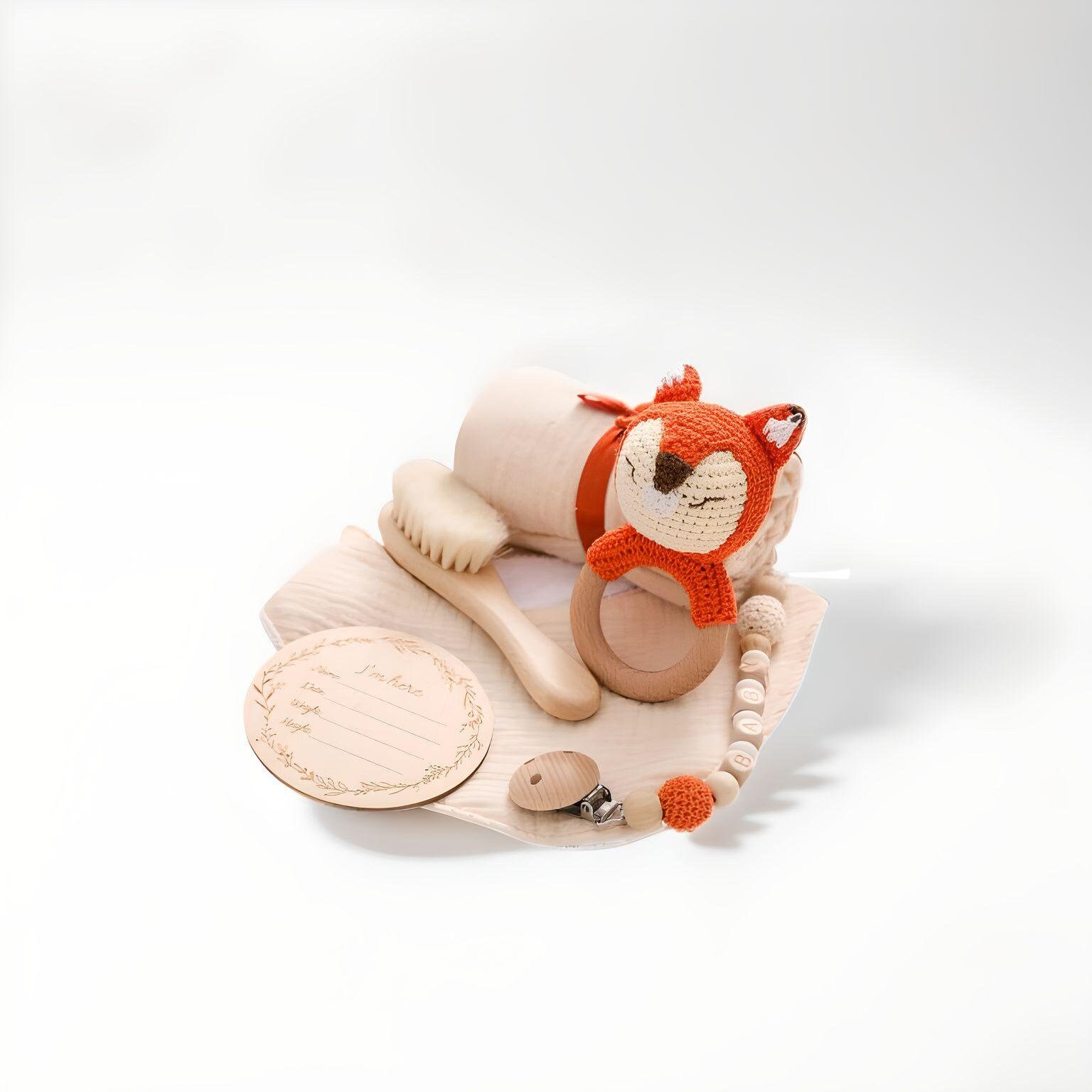 Baby Animals Newborn Set Baby Rattlebrushsbraceletcrochet Baby Set Baby ...