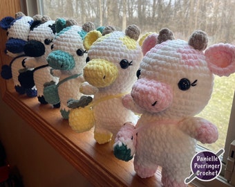 Crochet Cow, Blueberry Cow Plushie, Cow Plushie, Crochet Cow Plush - Etsy