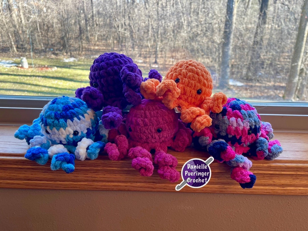 Crochet Octopus Crochet Octopus Ocean Themed Plushie Toy Amigurumi ...