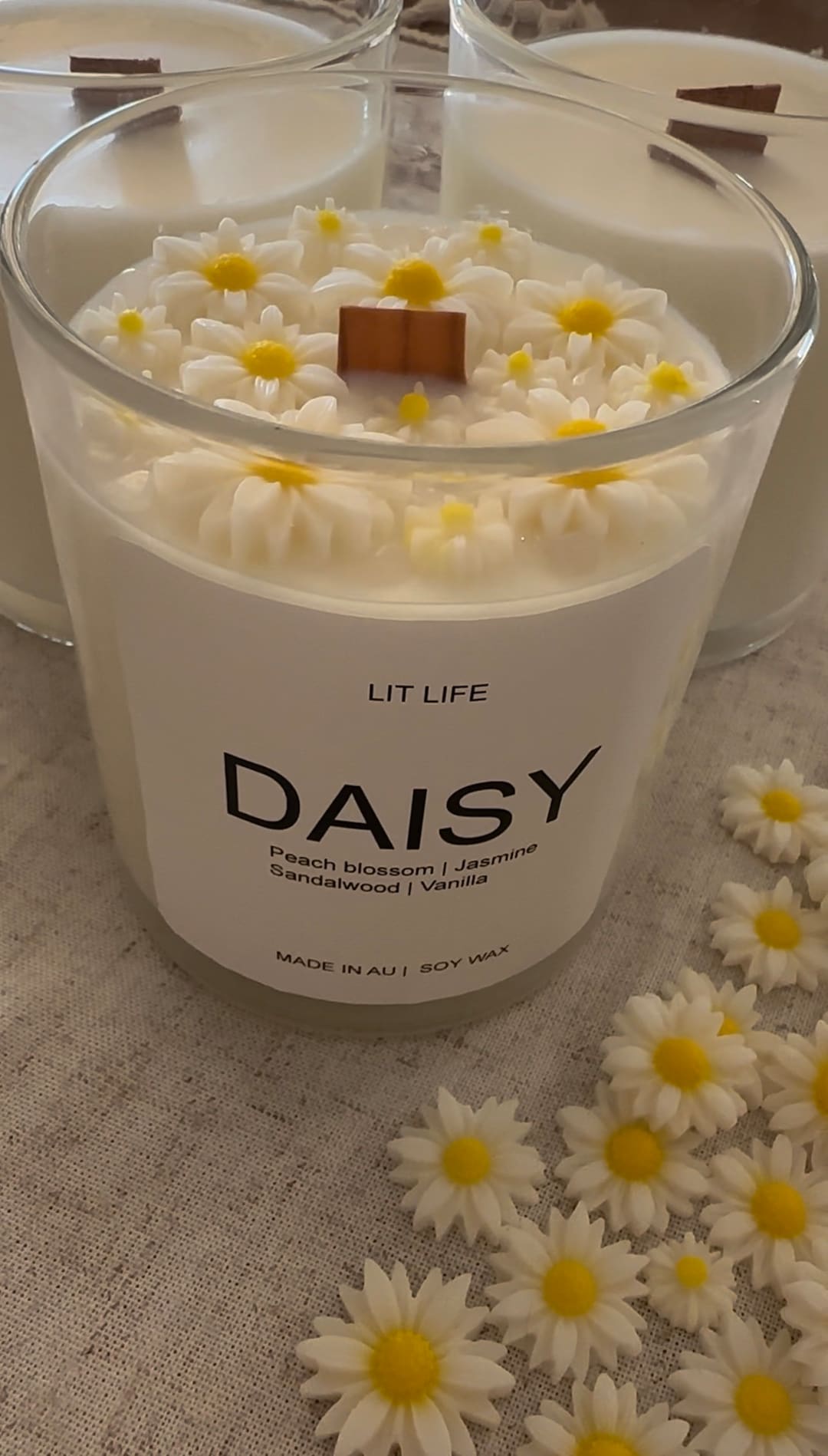 1pc Scented Daisy Flower Candle girl Day Accompanying Gift Home ...