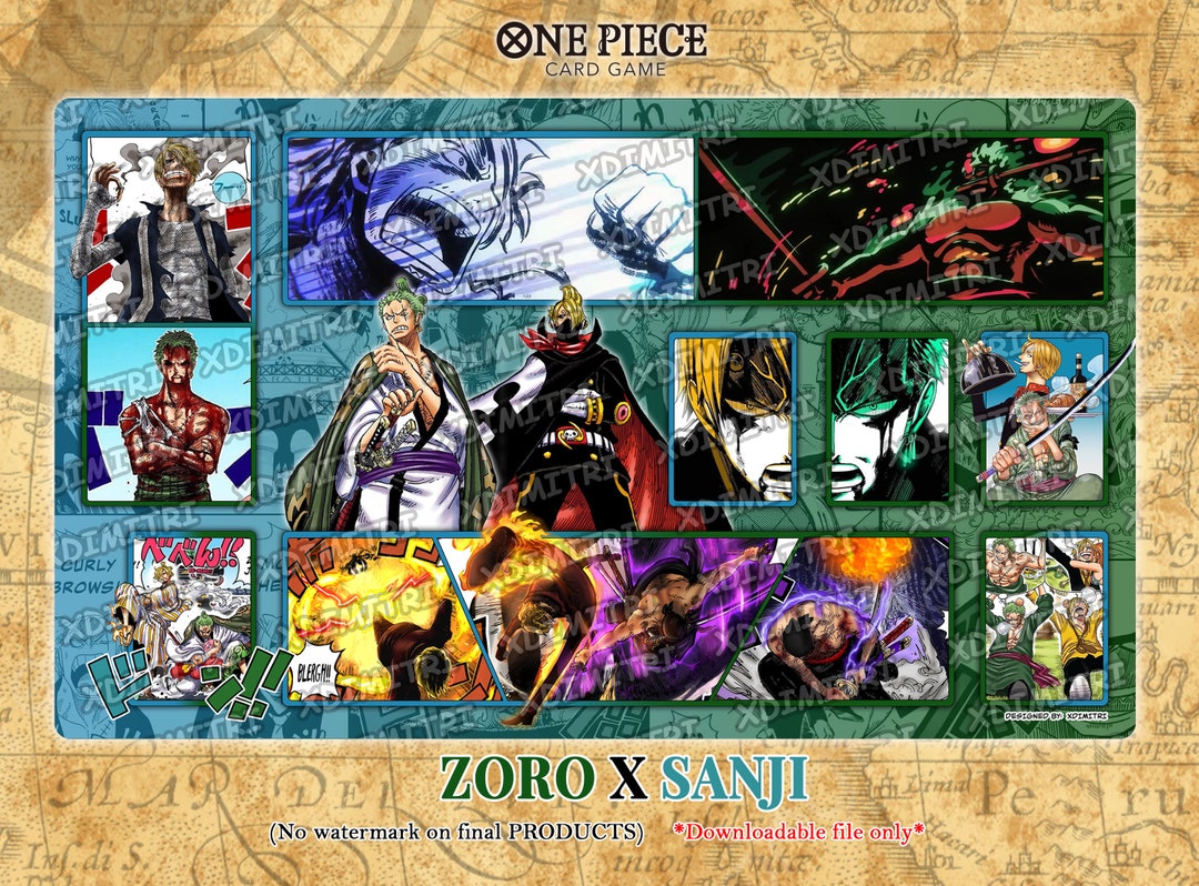 Custom OP TCG Playmat Zoro X Sanji swordsman and Chef - Etsy