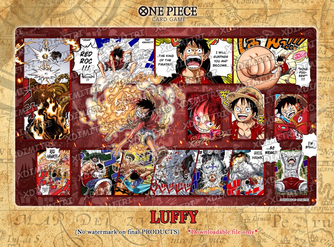 Custom OP TCG Playmat Luffy - Etsy