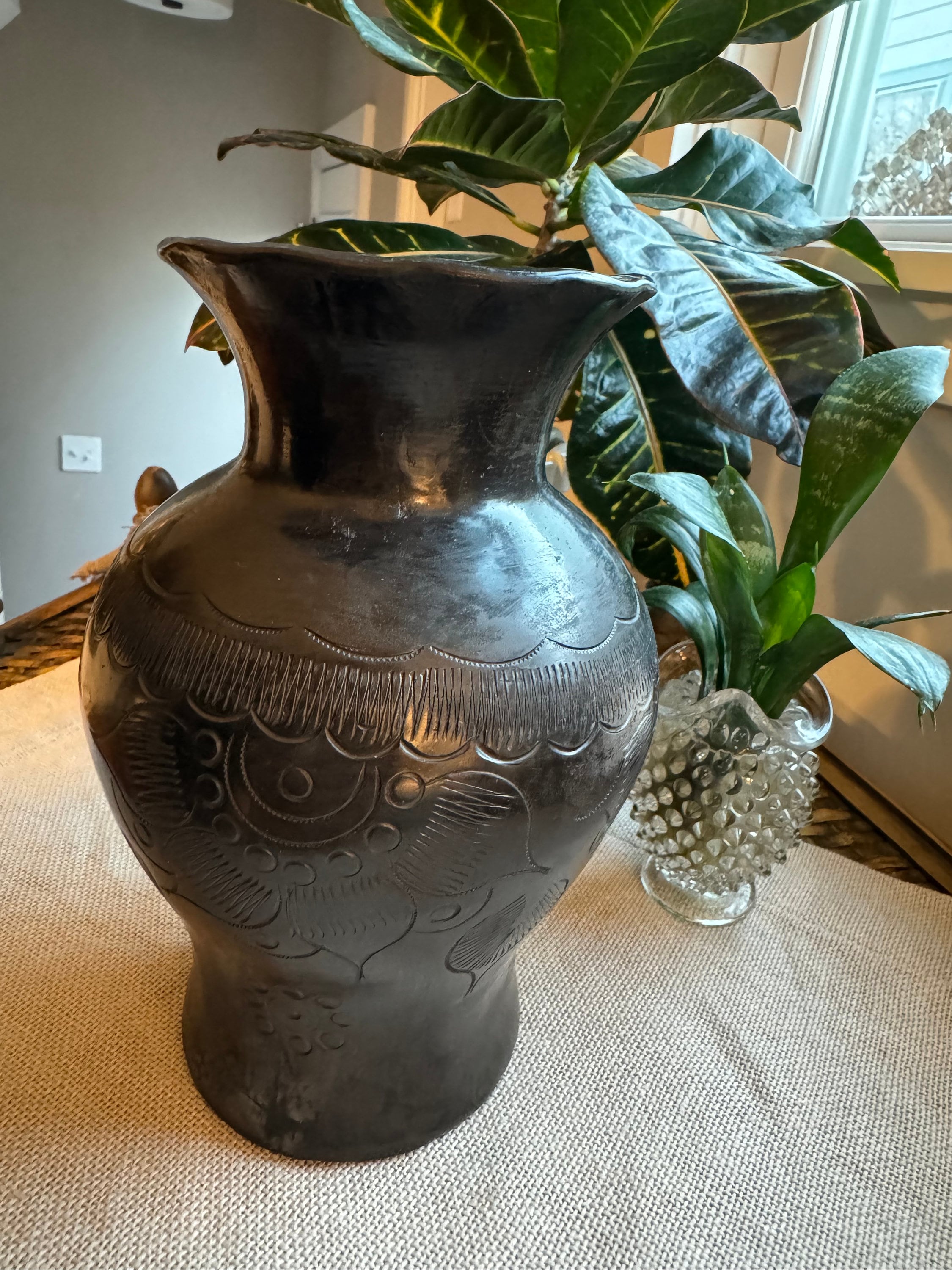 Oaxacan Black Pottery Vase, Vintage - Etsy