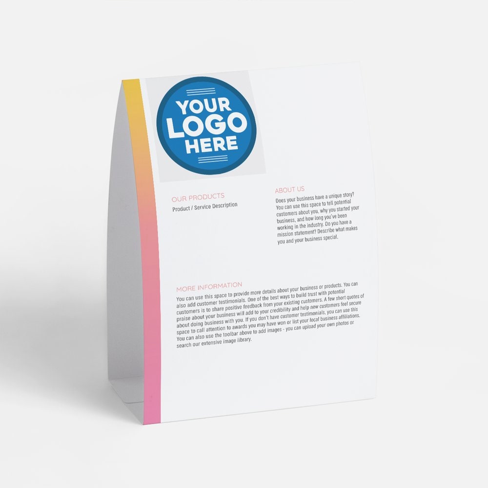 10 Tent Cards Table Review Rating QR Code, Custom Card, Printed Cards ...