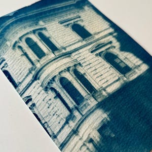 Original Cyanotype Print. Architecture Blueprint From Analog ...