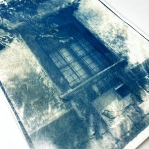 Architecture Cyanotype. Original Cyanotype Print. Unique. Blueprint ...