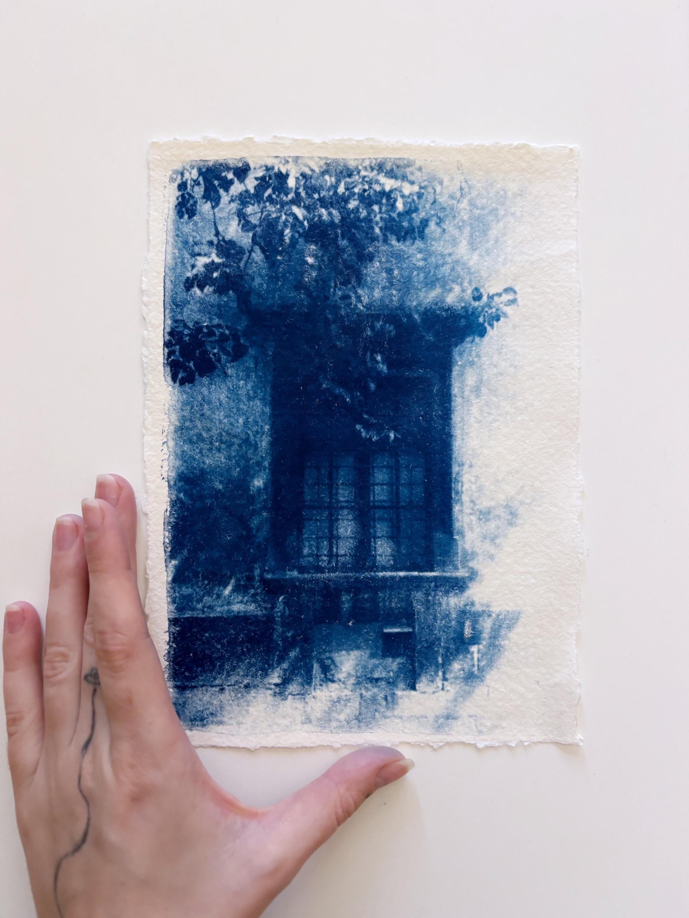 Architecture Cyanotype. Original Cyanotype Print. Unique. Blueprint - Etsy