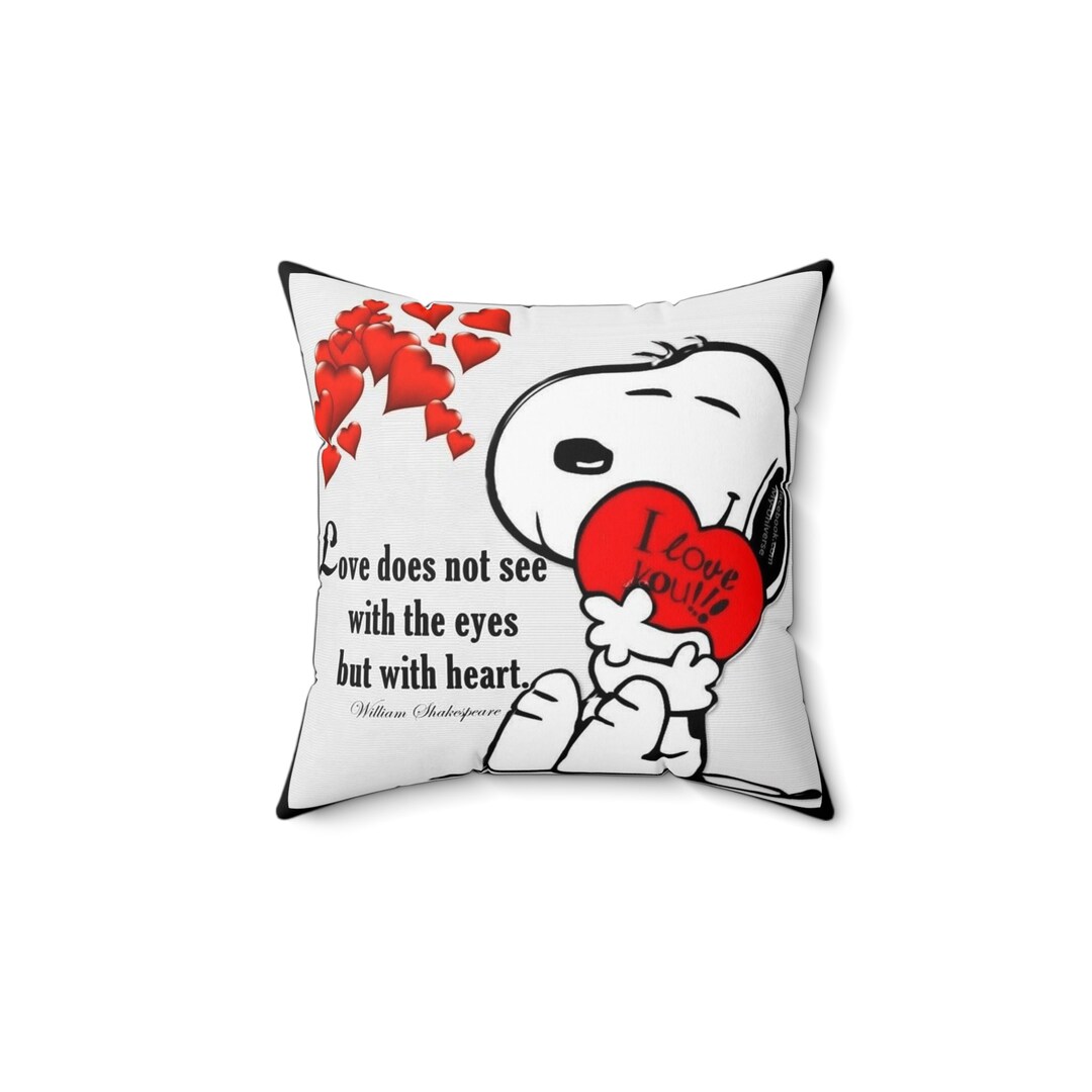 Faux Suede Snoopy Pillow - Etsy