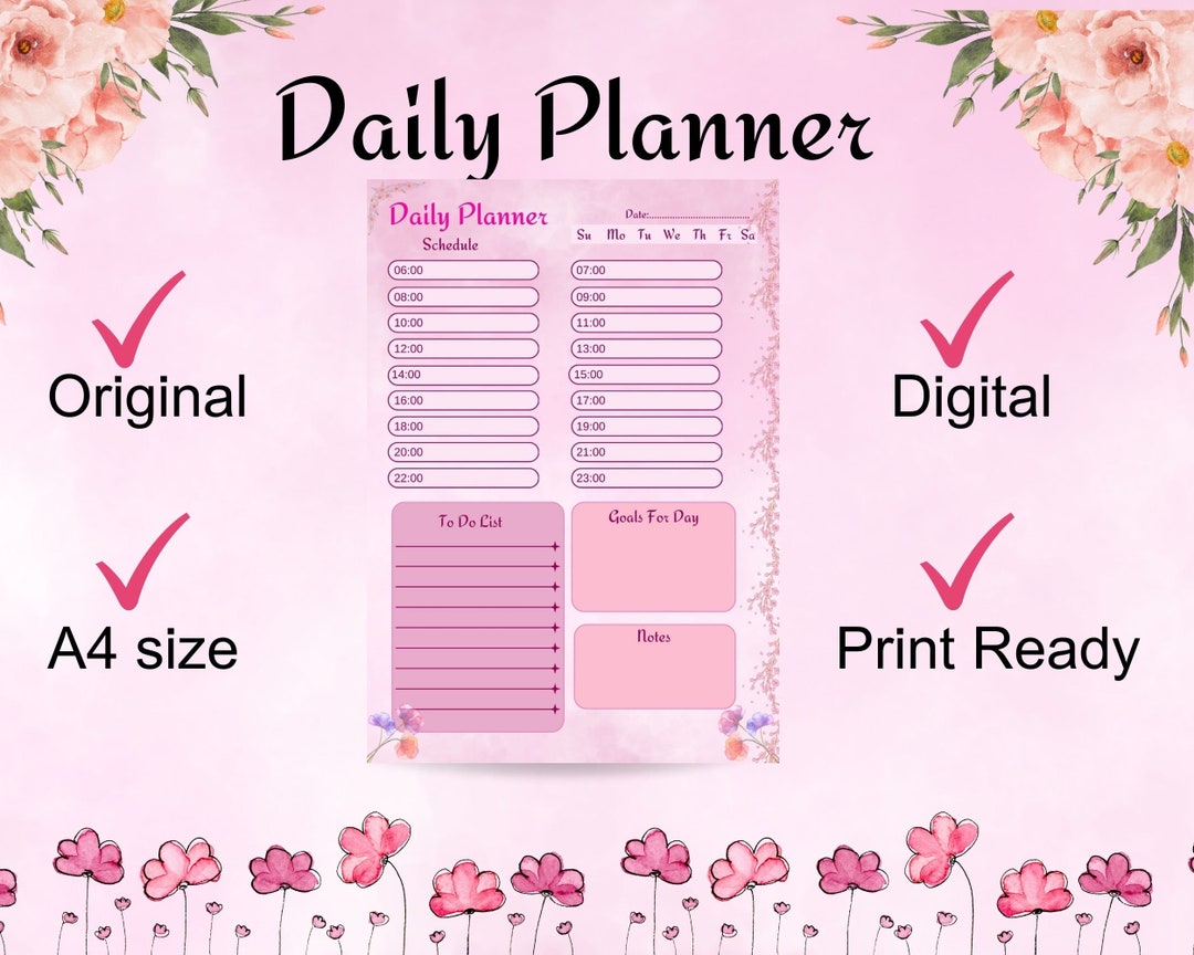 Floral Digital Planner printable Planner - Etsy