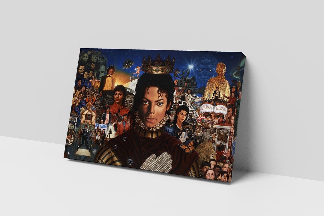 Michael Jackson Canvas Art Poster / Michael Jackson Print Canvas Wall ...