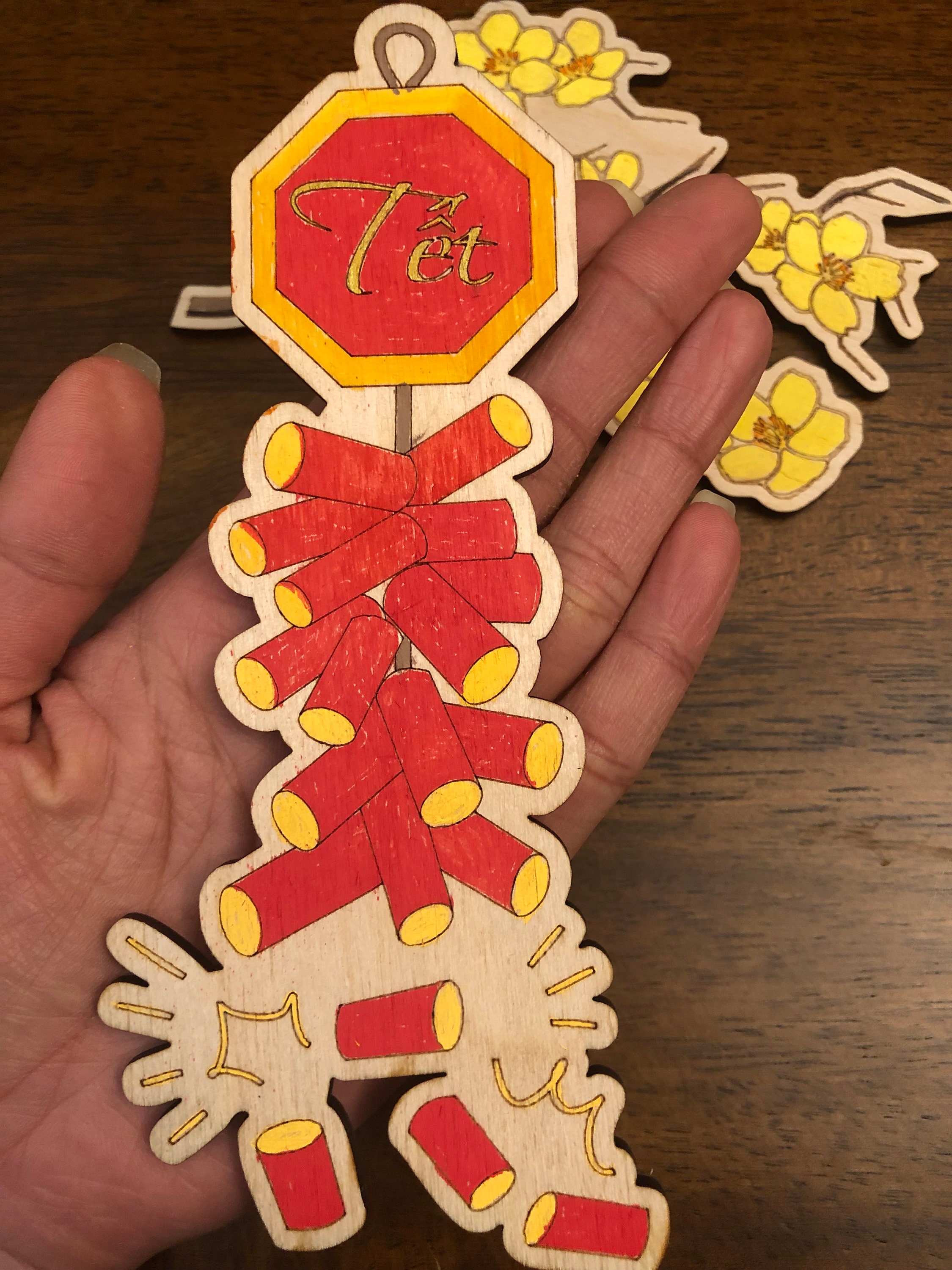 Chinese Lunar New Year Tet Painting Kids Craft Set DIY - Etsy