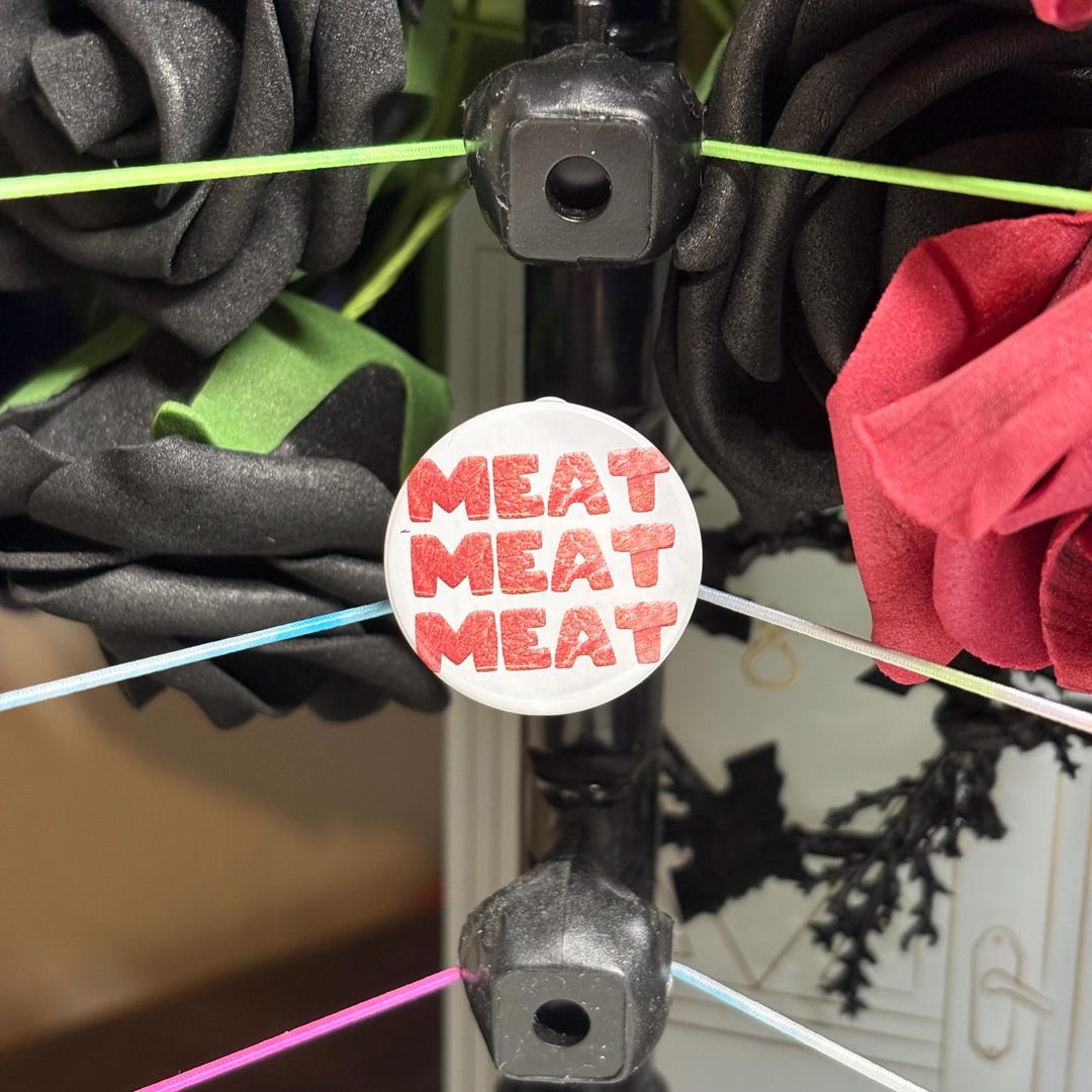 Meat Meat Meat 25mm/1in Button Badges, Pro Wrestling Themed Pin Badge ...
