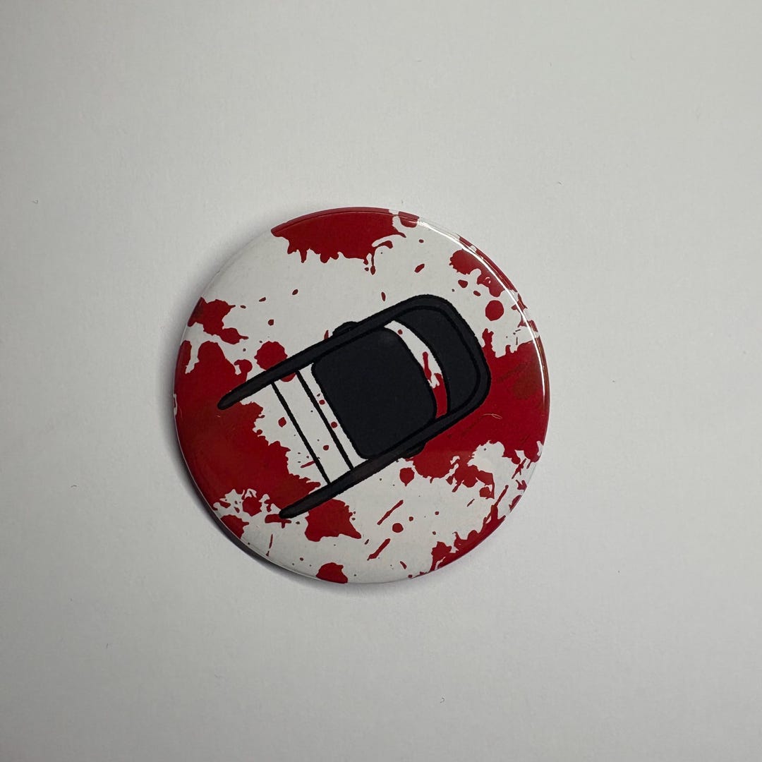 Steel Chair Button Badge, Pro Wrestling Themed AEW WWE NXT Pin Badge ...