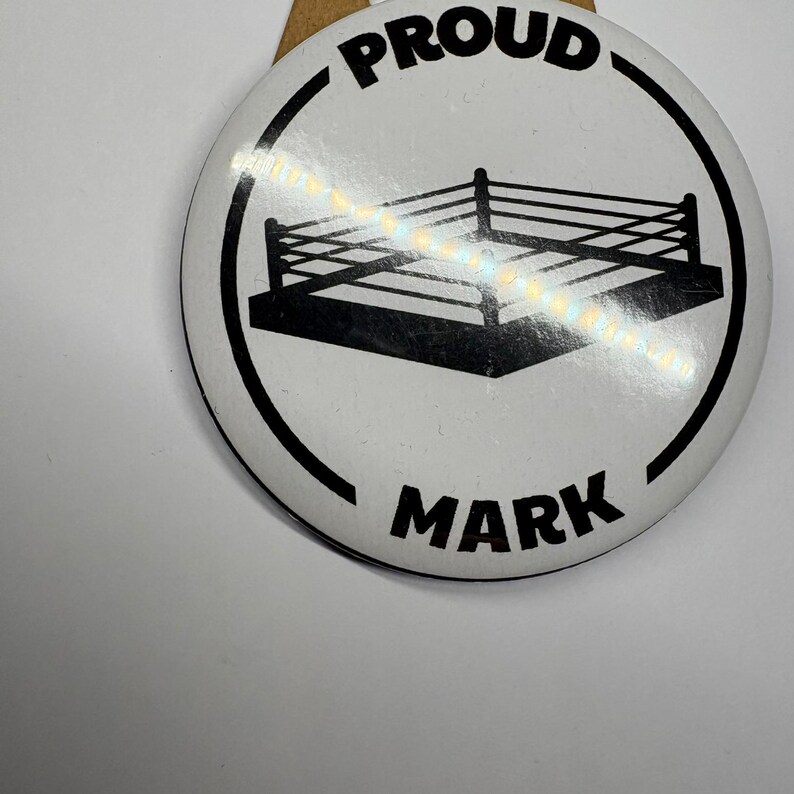 Proud Mark Button Badge, Pro Wrestling Themed AEW WWE NXT Pin Badge ...