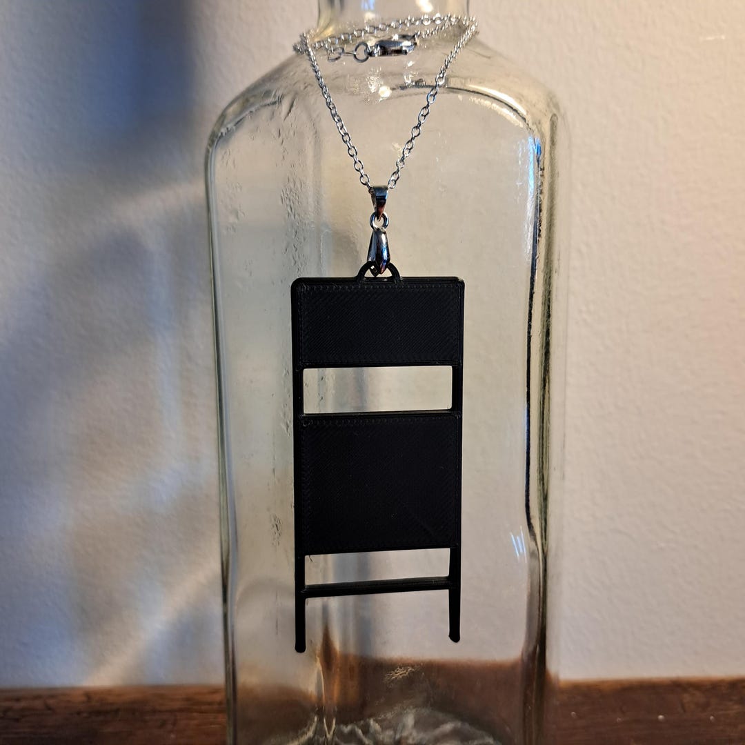 Folding Steel Chair Necklace, Pro Wrestling Jewellery, AEW WWE ECW ...