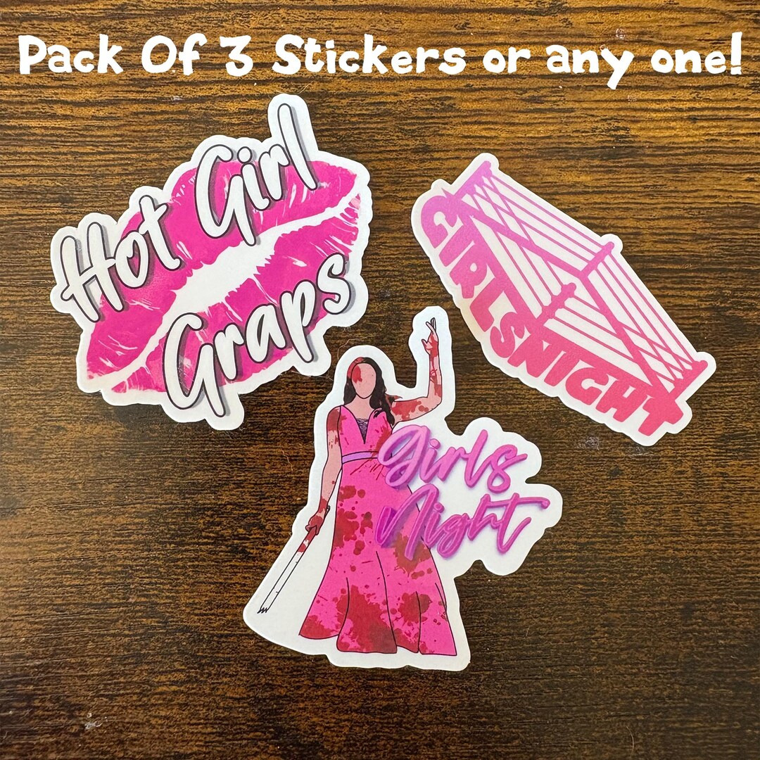 Girls Night Deathmatch Wrestling Stickers - Pack of 3 or Single - Etsy