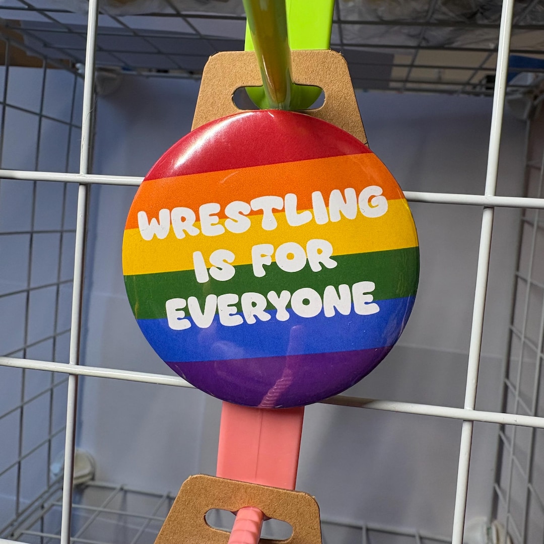 Wrestling is for Everyone Button Badge, Pro Wrestling Themed AEW WWE ...