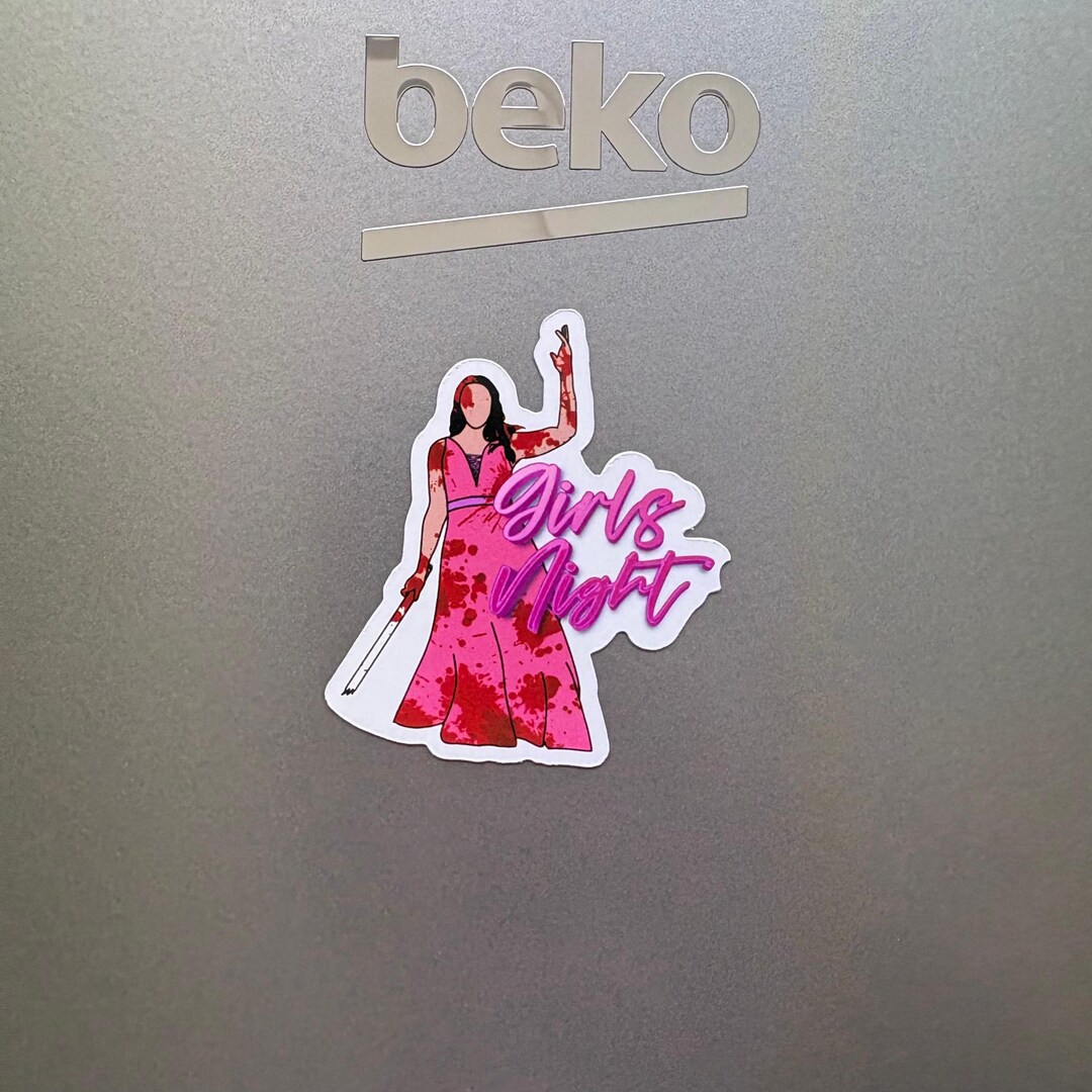 Bloody Girls Night Magnet: Pro Wrestling AEW WWE WCW Themed Fridge ...