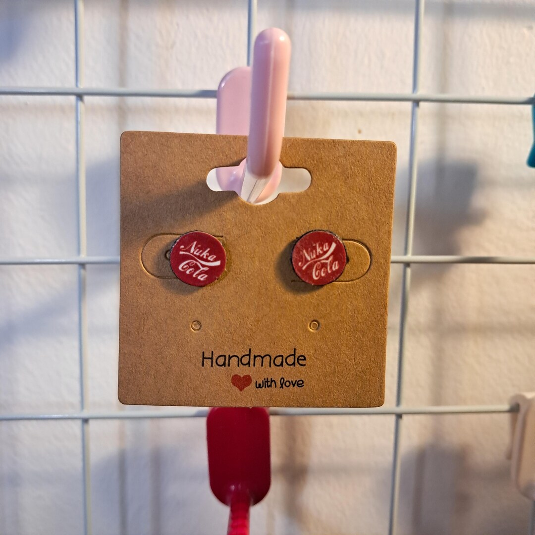 Nuka Cola Stud Earrings, Handmade Fallout Jewellery. Video Games ...