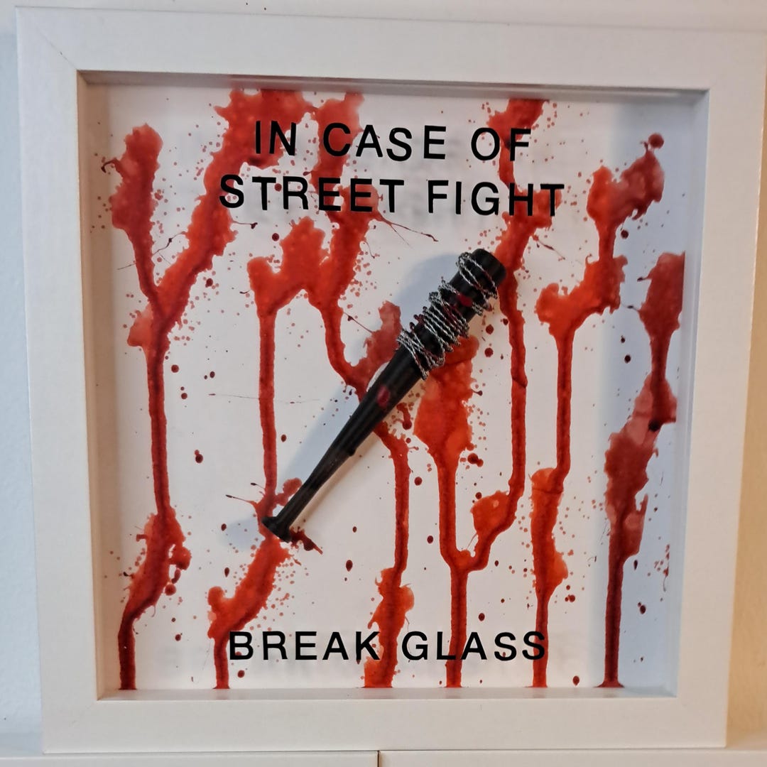 In Case of Street Fight Break Glass, Handmade Wrestling Shadow Box. WWE ...