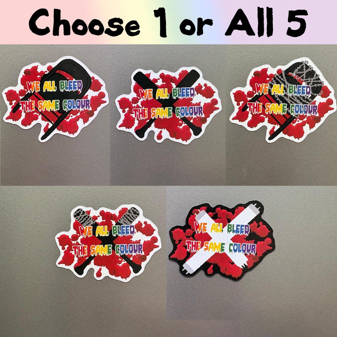 We All Bleed the Same: Pro Wrestling AEW WWE WCW Themed Fridge Magnet ...