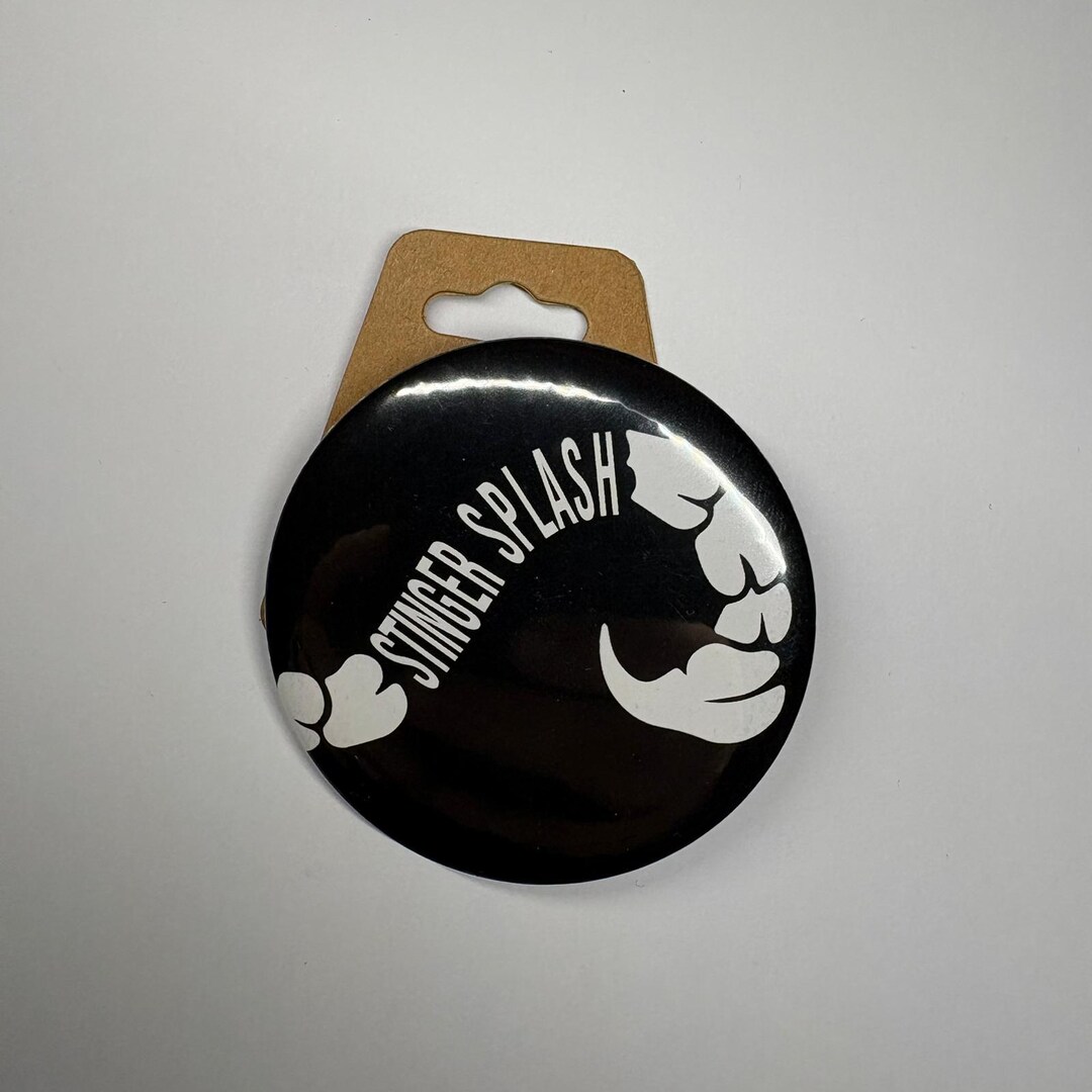 Stinger Splash Button Badge, Pro Wrestling Themed AEW WWE NXT Pin Badge ...