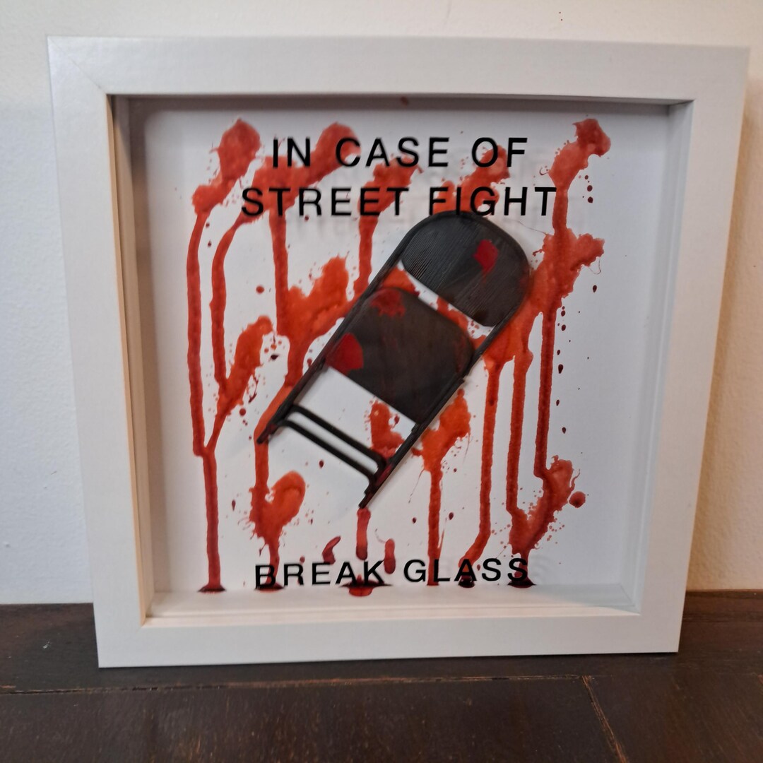 In Case of Street Fight Break Glass, Handmade Wrestling Shadow Box. WWE ...