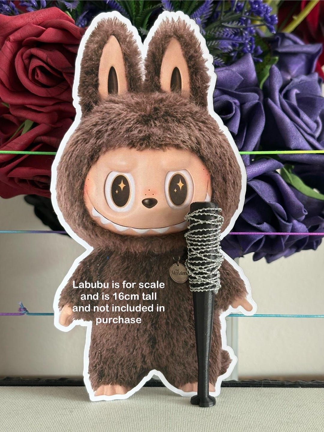 Pro Wrestling Baseball Bat for Dolls Such as Labubu and Other 15-17cm ...