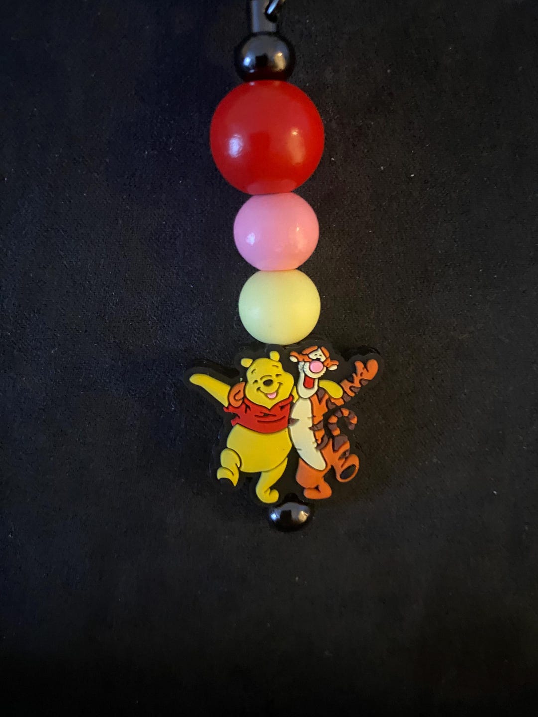 Beaded winnie the Pooh and Tigger Keychain - Etsy