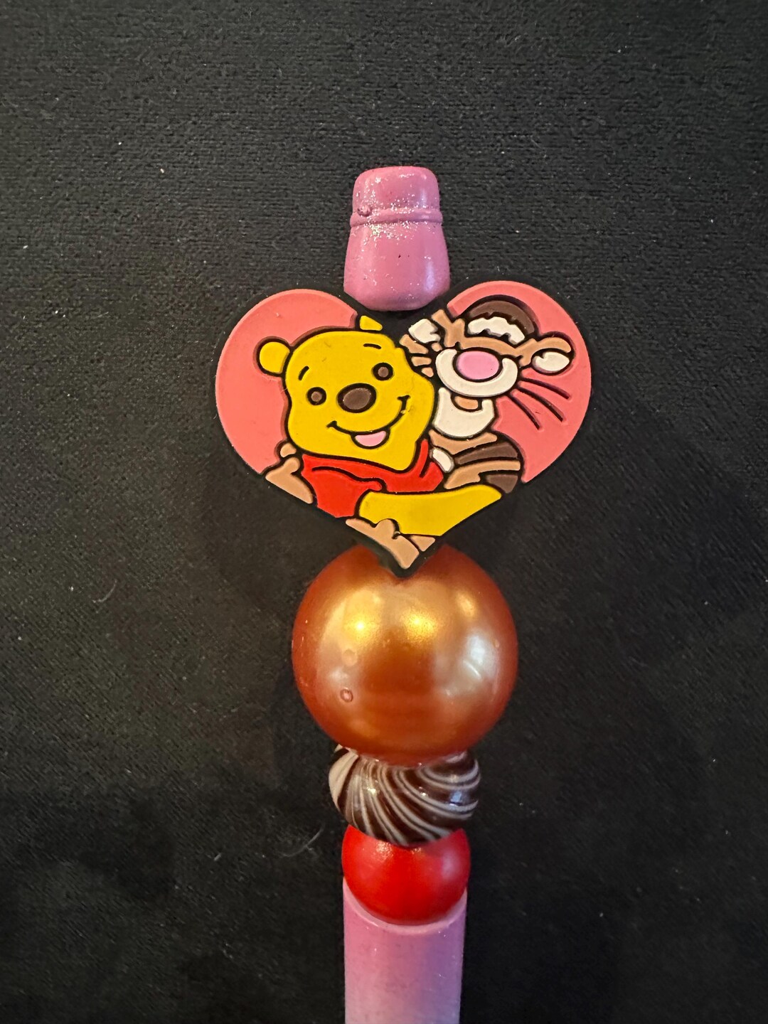 Beaded “winnie the Pooh and Tigger” Pen - Etsy