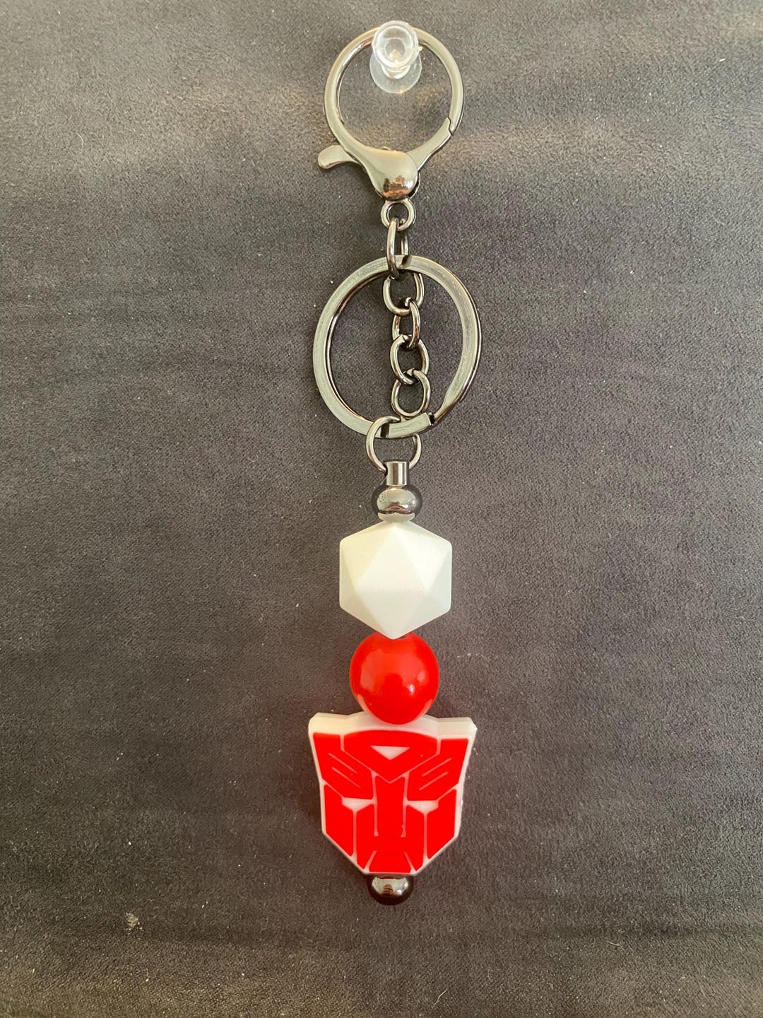 Beaded transformers Optimus Prime Keychain - Etsy