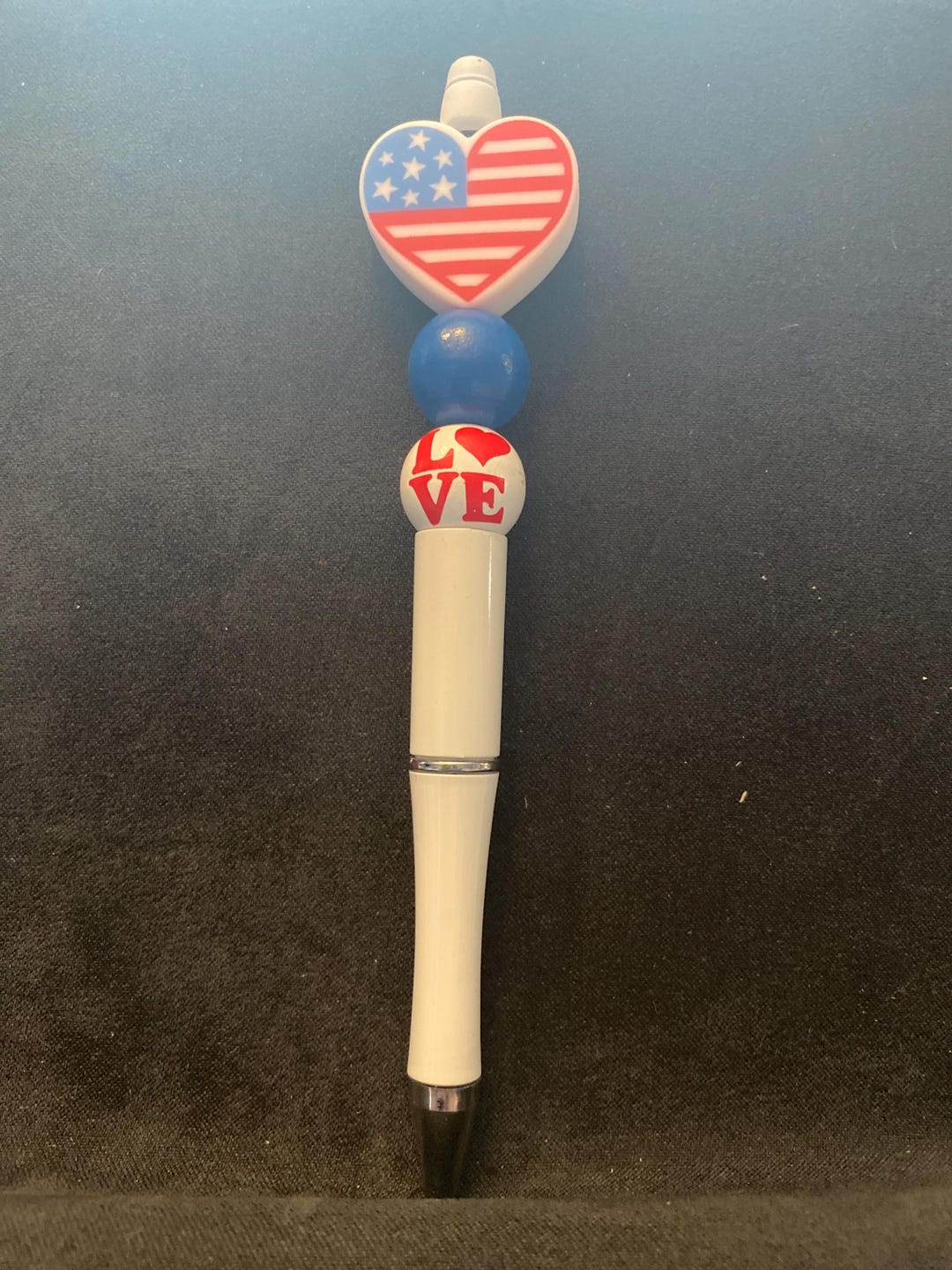 Beaded “american Flag” Pen - Etsy