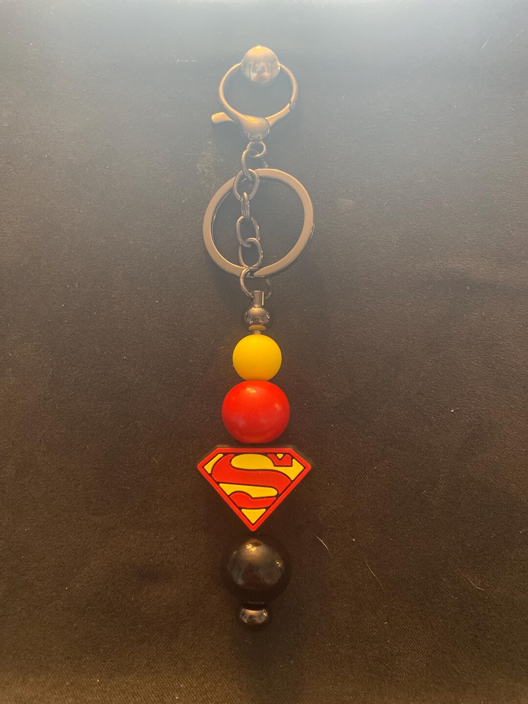 Beaded “superman” Keychain - Etsy
