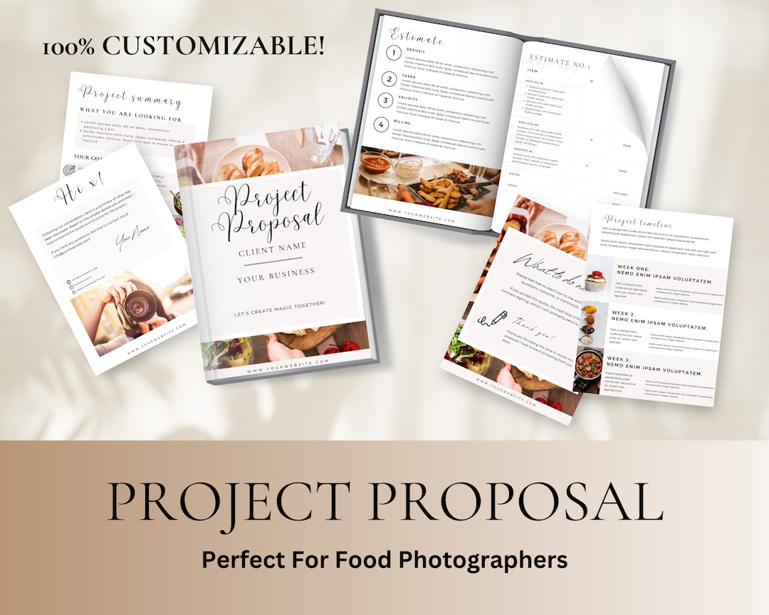 Food Photography Project Proposal for Clients Onboarding | Canva ...