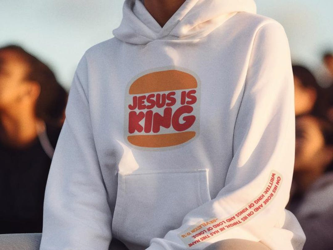 Jesus is King" Hoodie | Faith-inspired Hoodie With Scripture on Sleeve ...