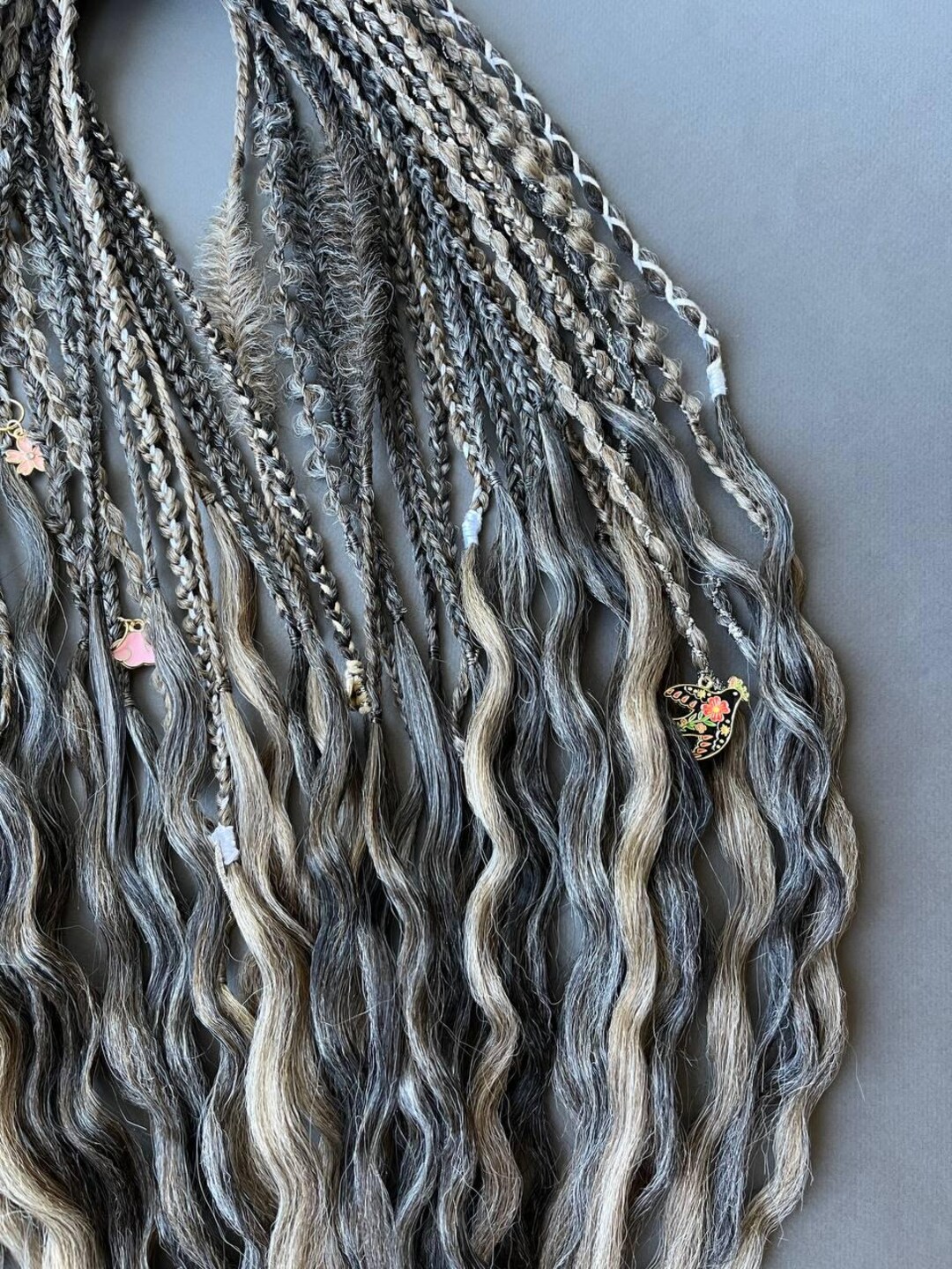 Boho Fall Natural Tone Dreadlocks: Viking, Elf & Witch Vibe Synthetic ...