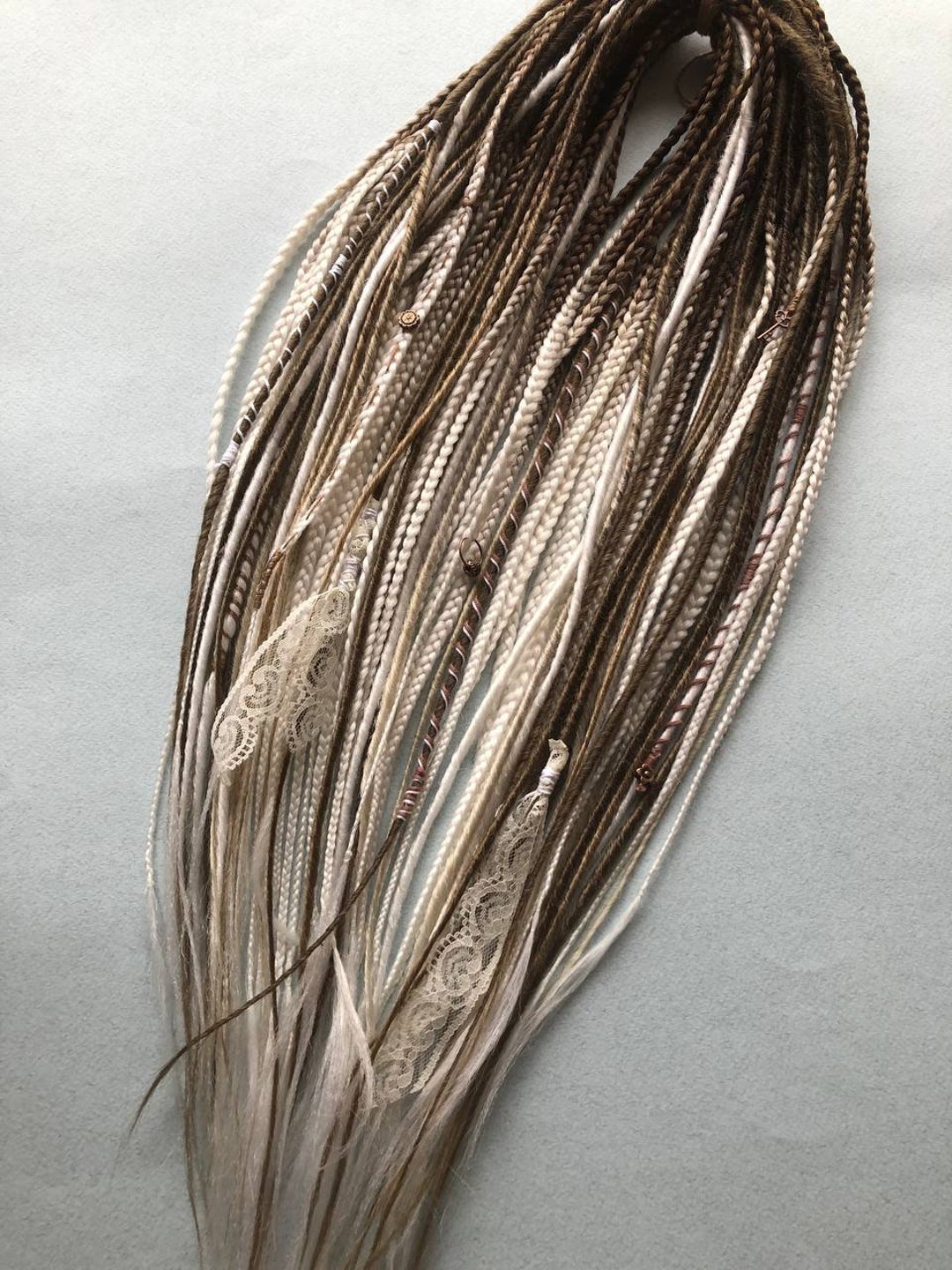 Thin Double Ended Dreadlocks,synthetic Hair Extensions With Different ...