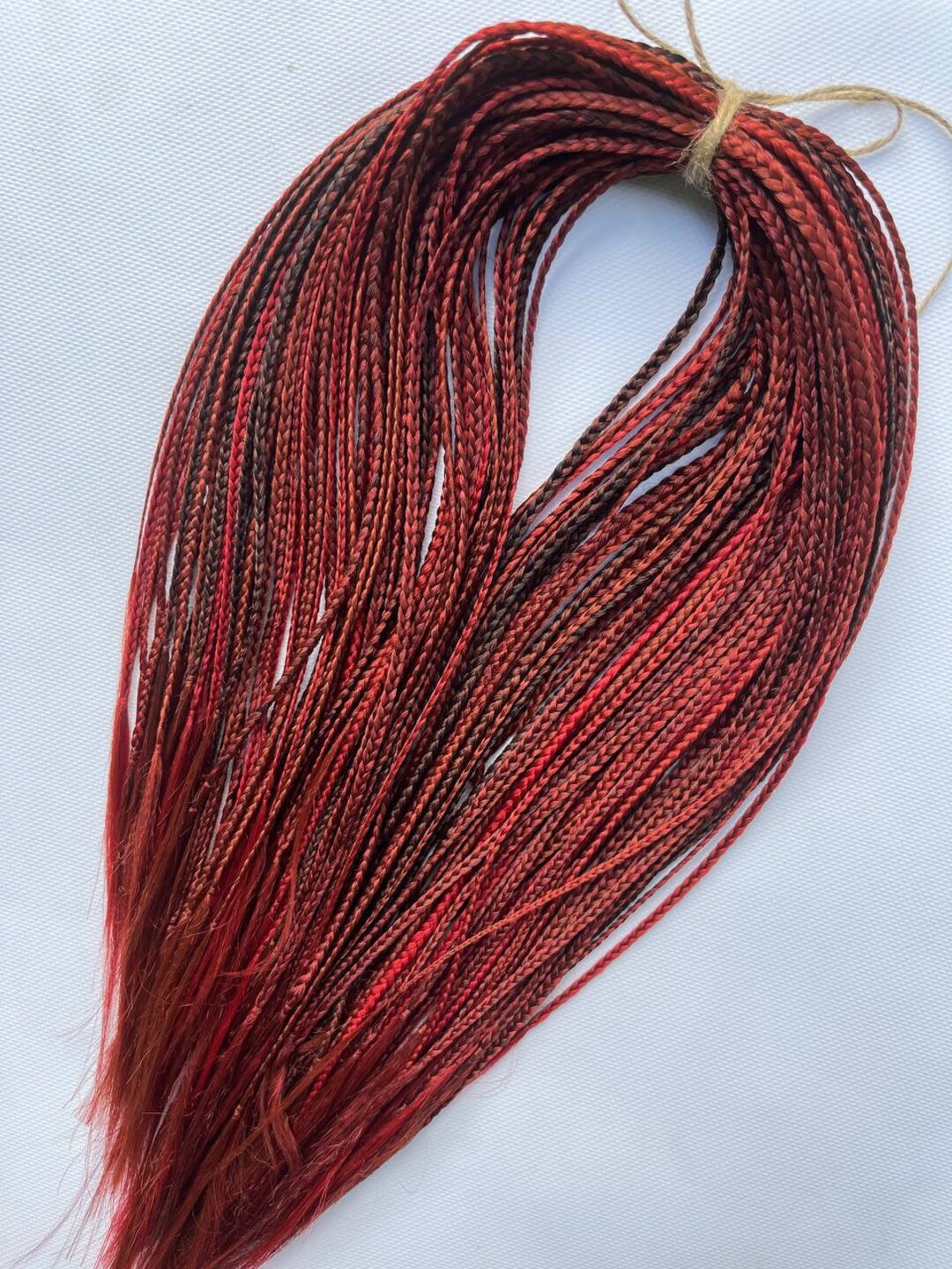 Red and Brown Double Ended Dreadlocks | Synthetic Hair Extension With ...