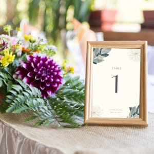 Wedding Seating Chart Table Numbers TEMPLATES on CANVA Stylish Design ...