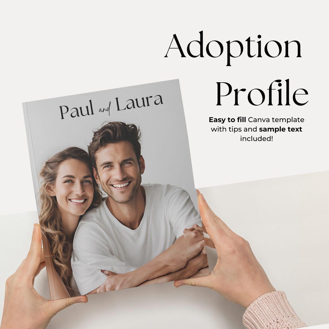 Adoption Profile Book Template for Canva - Fully Editable Professional ...